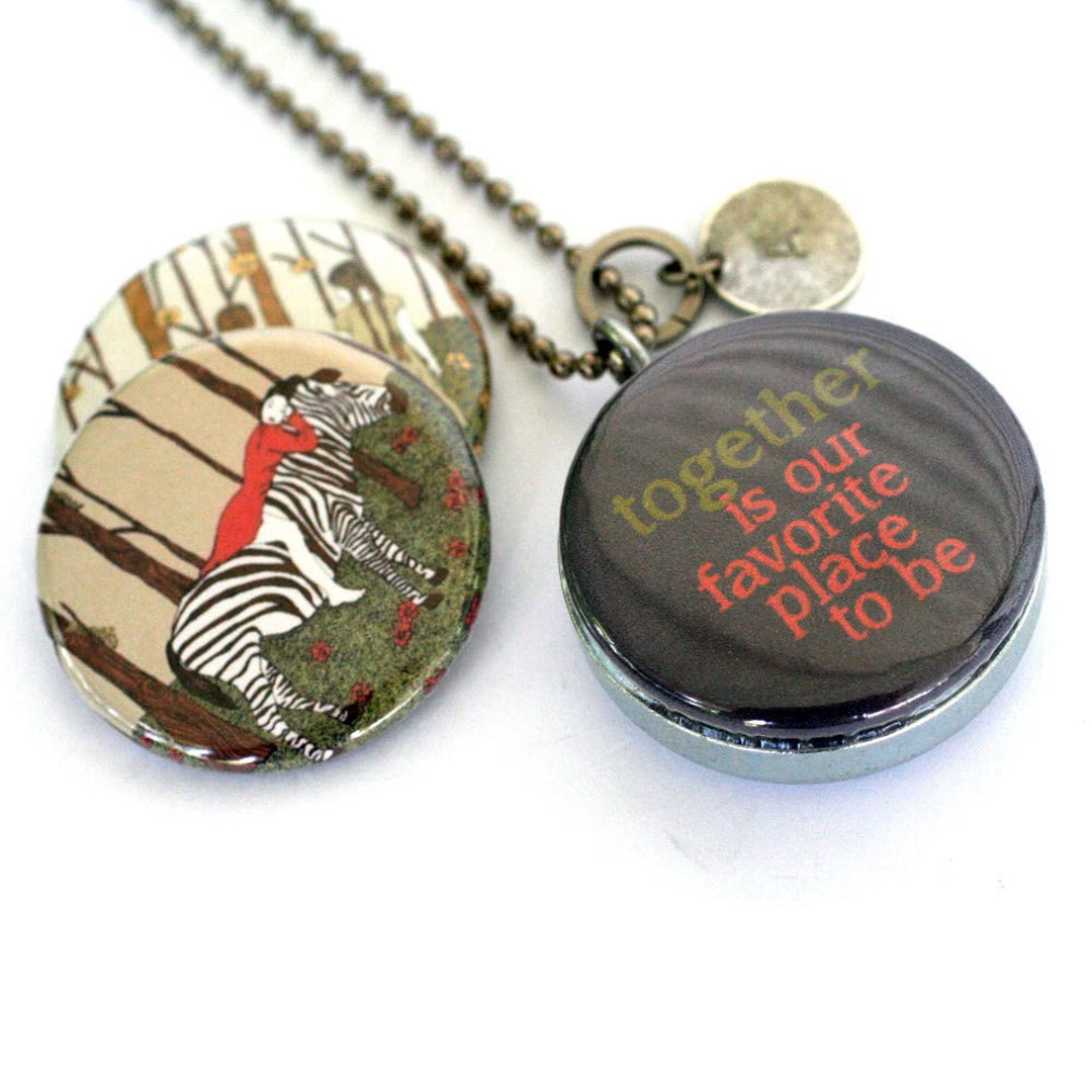 TOGETHER Locket Necklace Best Friends Sisters Locket - Etsy