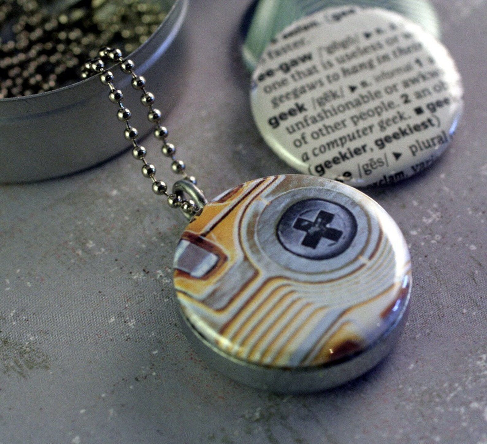 Geek Necklace Computer Circuit Board Locket for Dad or Tech - Etsy