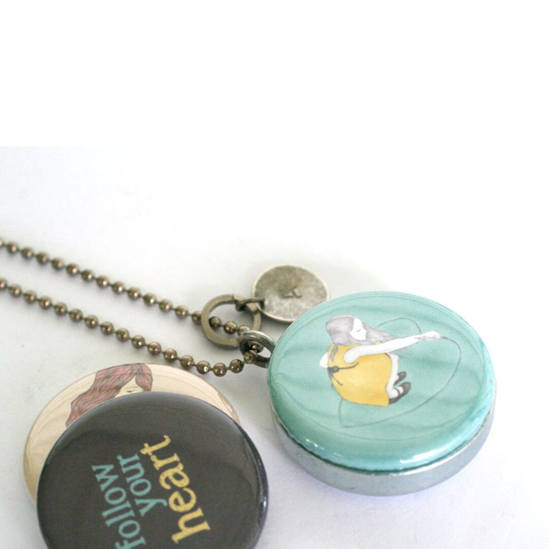Daughter Valentine's Day Gift, Personalized Locket, Magnetic, 3 Lockets ...