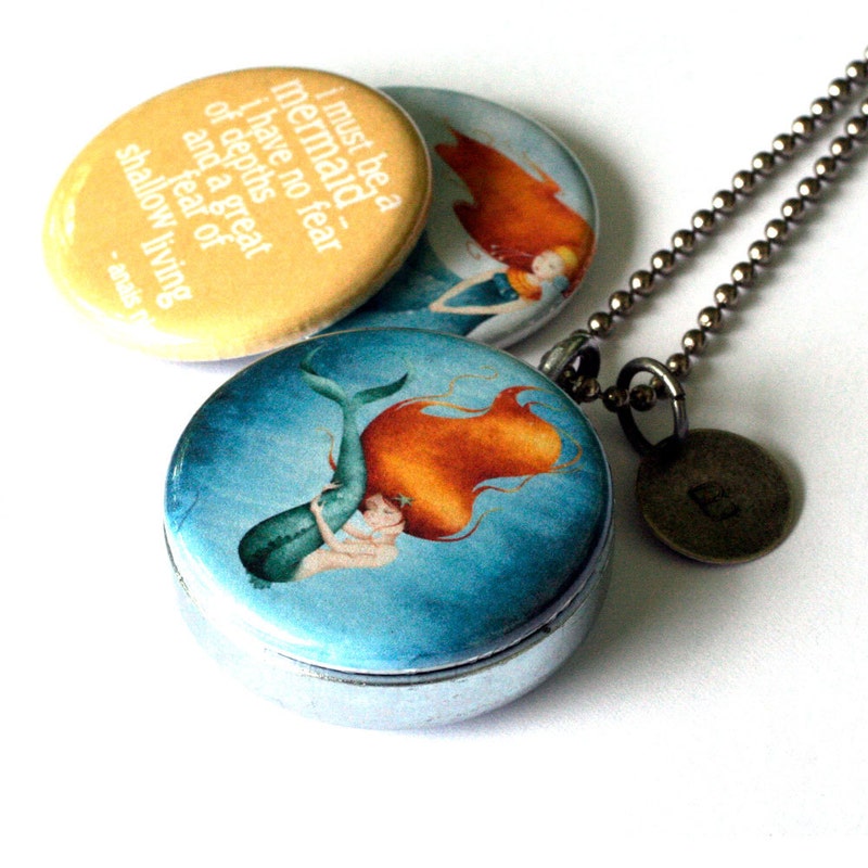 Mermaid Locket - Etsy