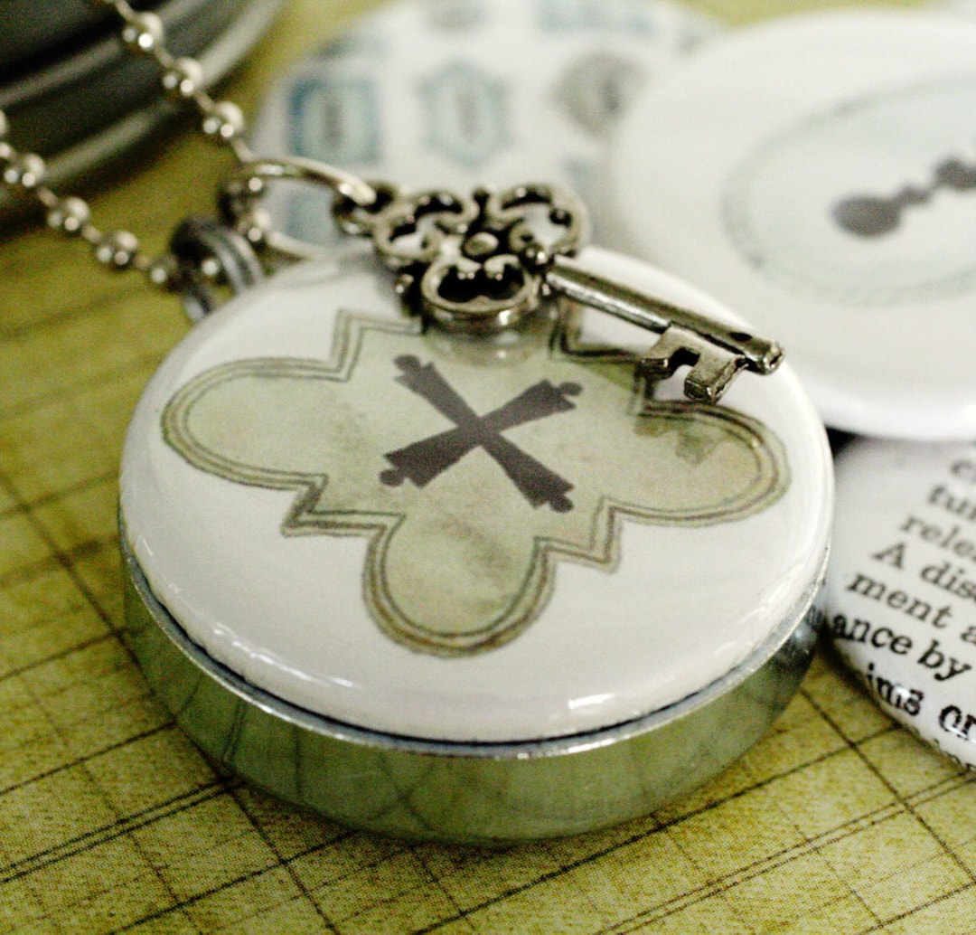 Lock and Key Necklace Lock and Key Locket 5 Magnetic - Etsy