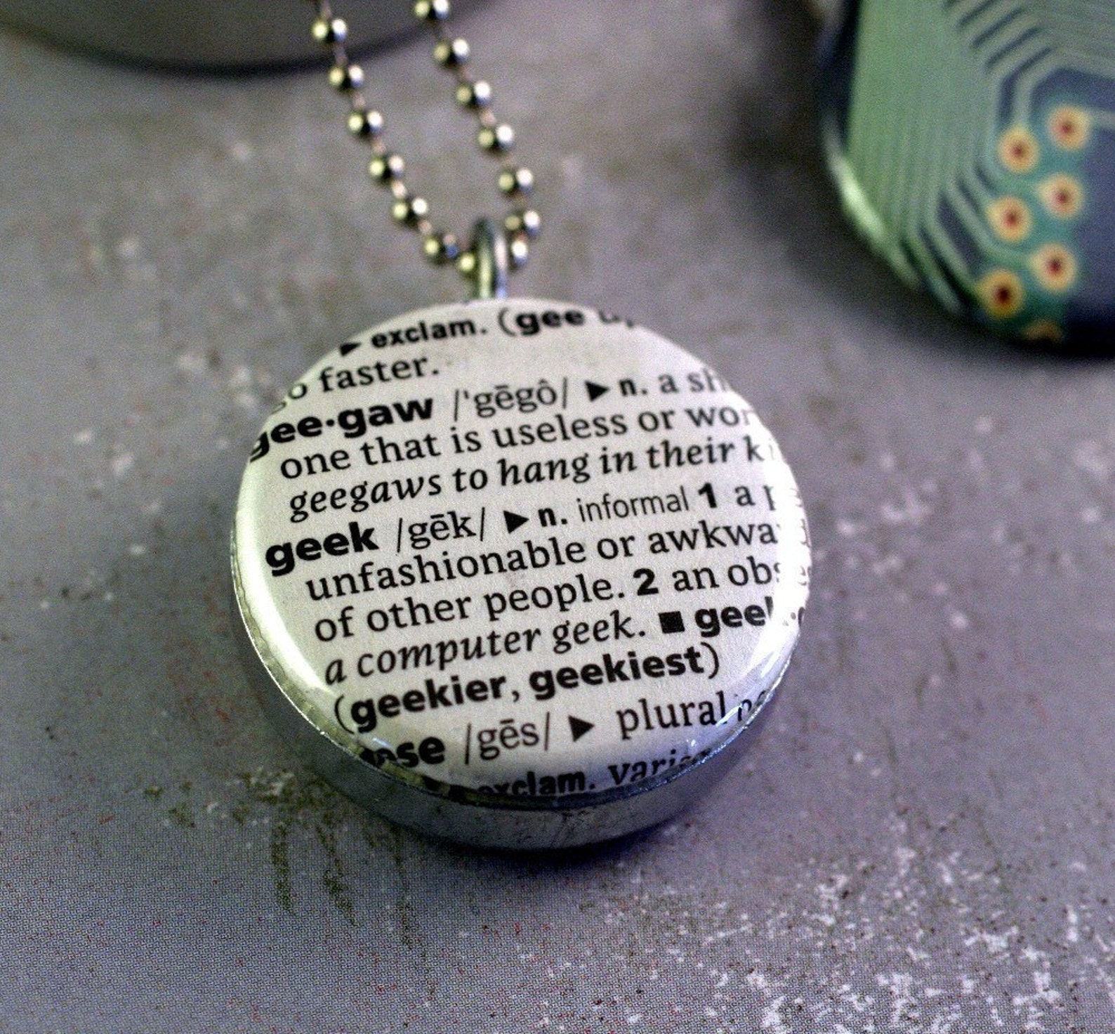 Geek Necklace, Computer Circuit Board Locket for Dad or Tech Fan, Eco ...