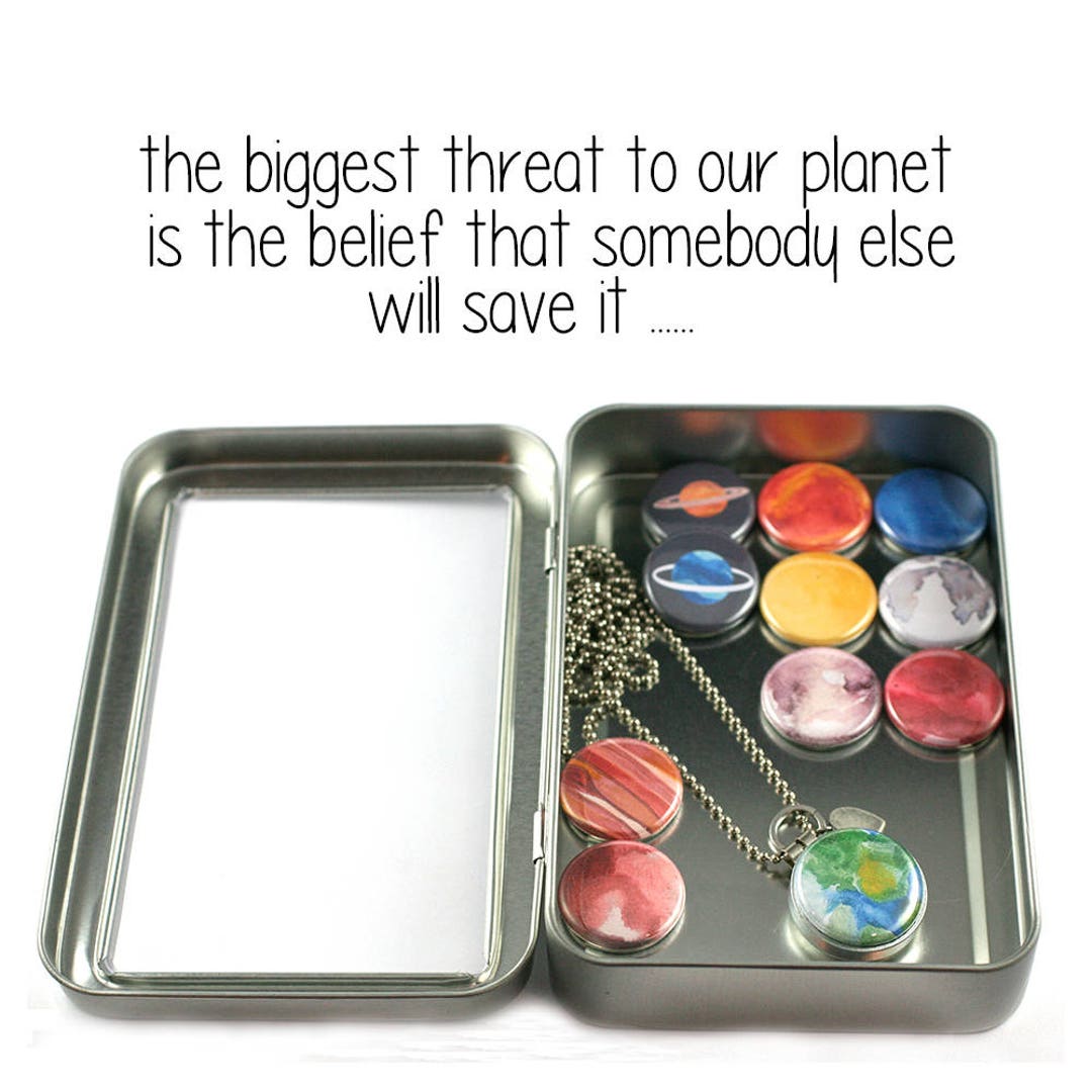 Solar System Jewelry • Solar System Locket Necklace • Watercolors ...