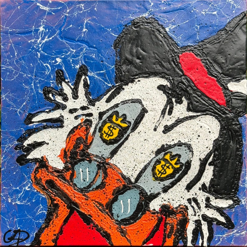 Unique Donald Duck Cartoon Painting - Hand-painted - Perfect for Disney ...