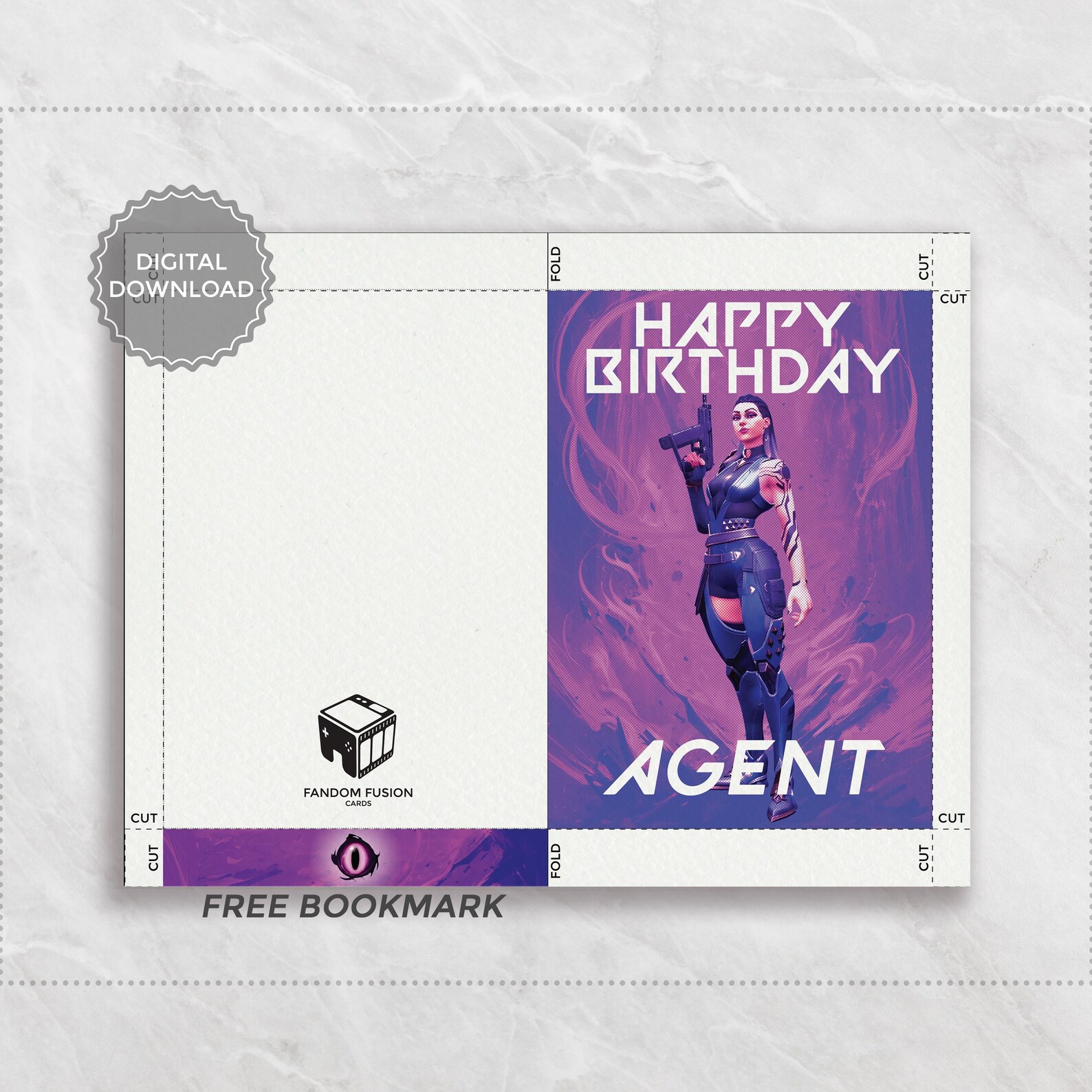 Fan Art, Val, Birthday Card, Gamer, Gift, Cute, Gamer, Streaming ...