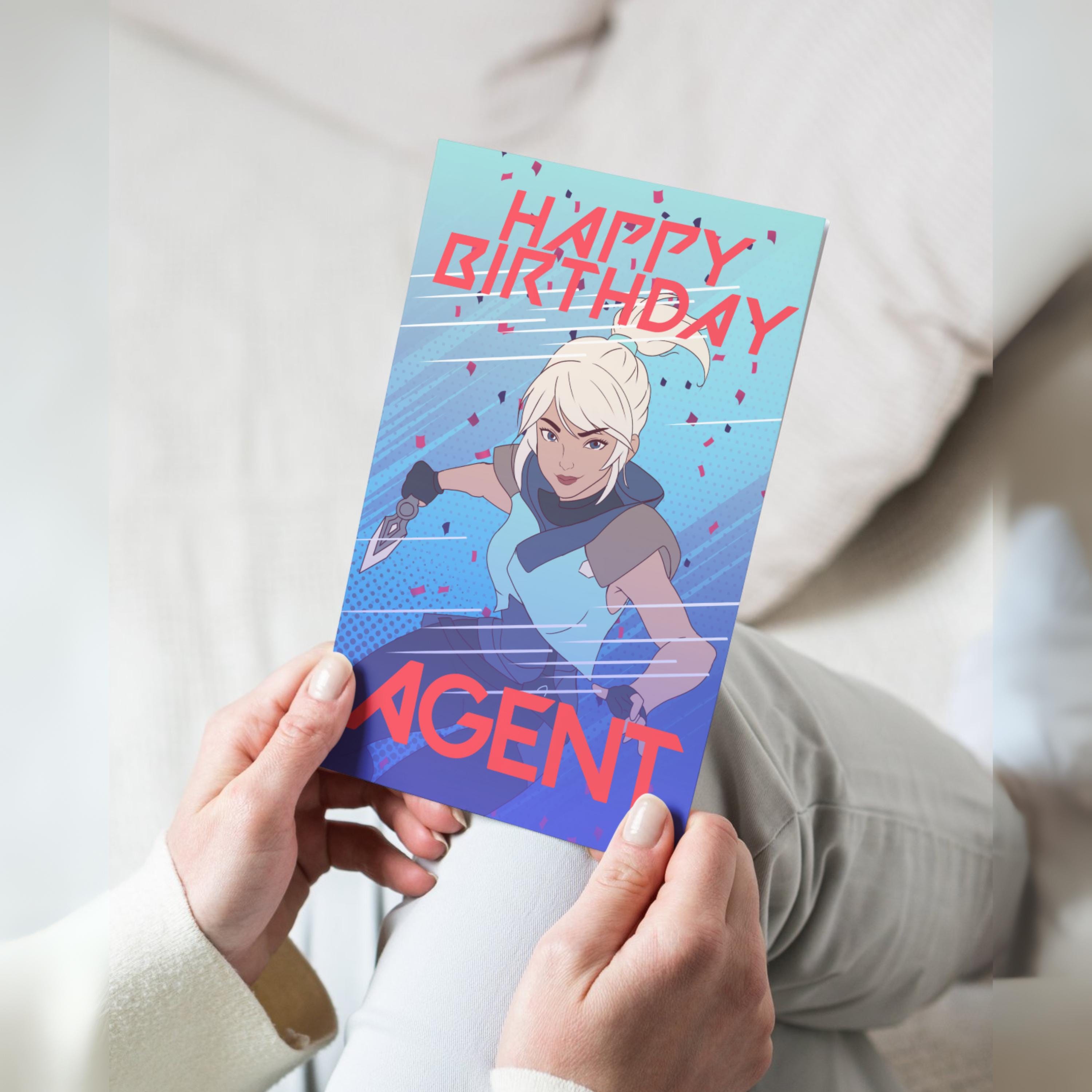 Fan Art, Jett, Valorant, Birthday Card, Geschenk, Gaming, Twitch ...