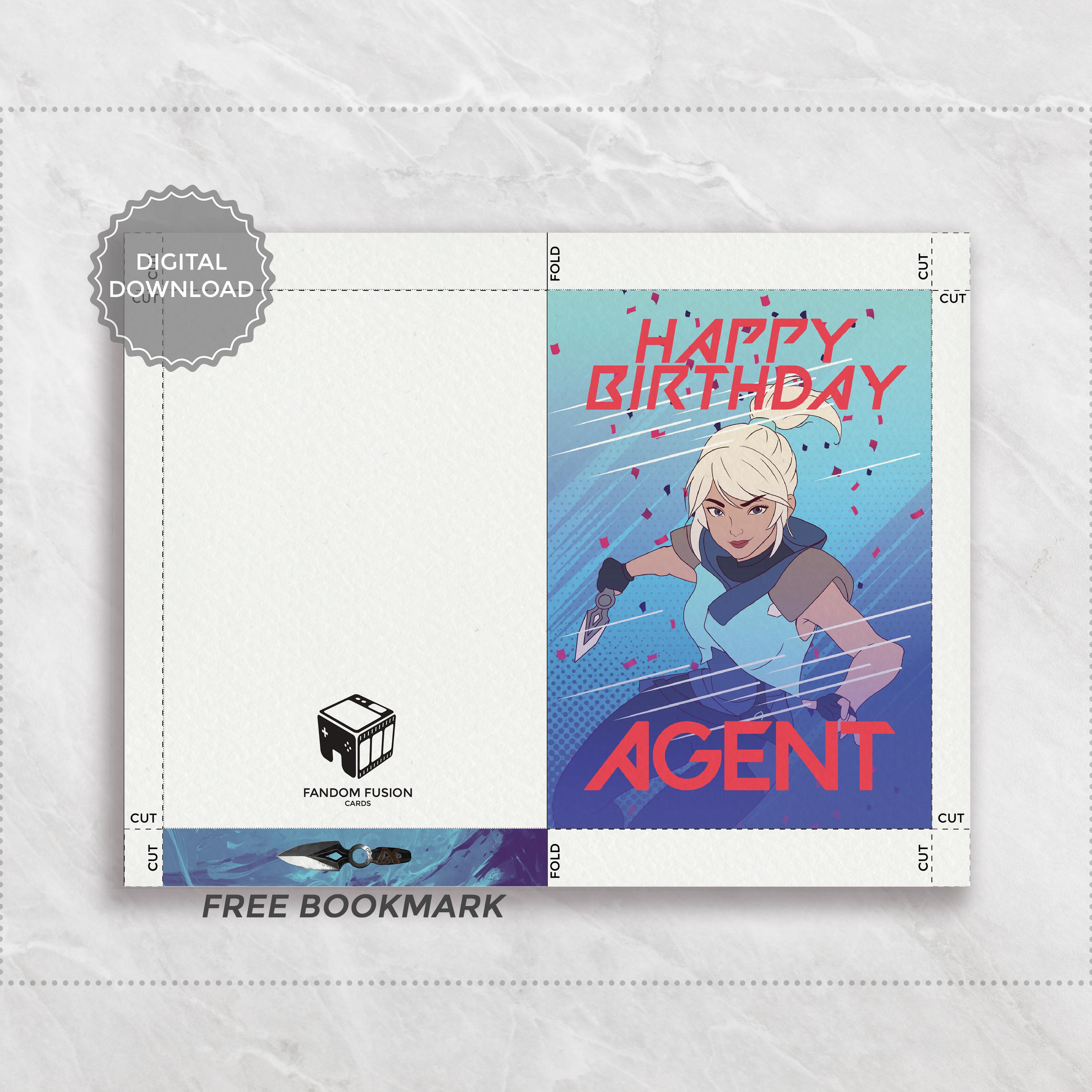 Fan Art, Jett, Valorant, Birthday Card, Gift, Gaming, Twitch, Streaming ...