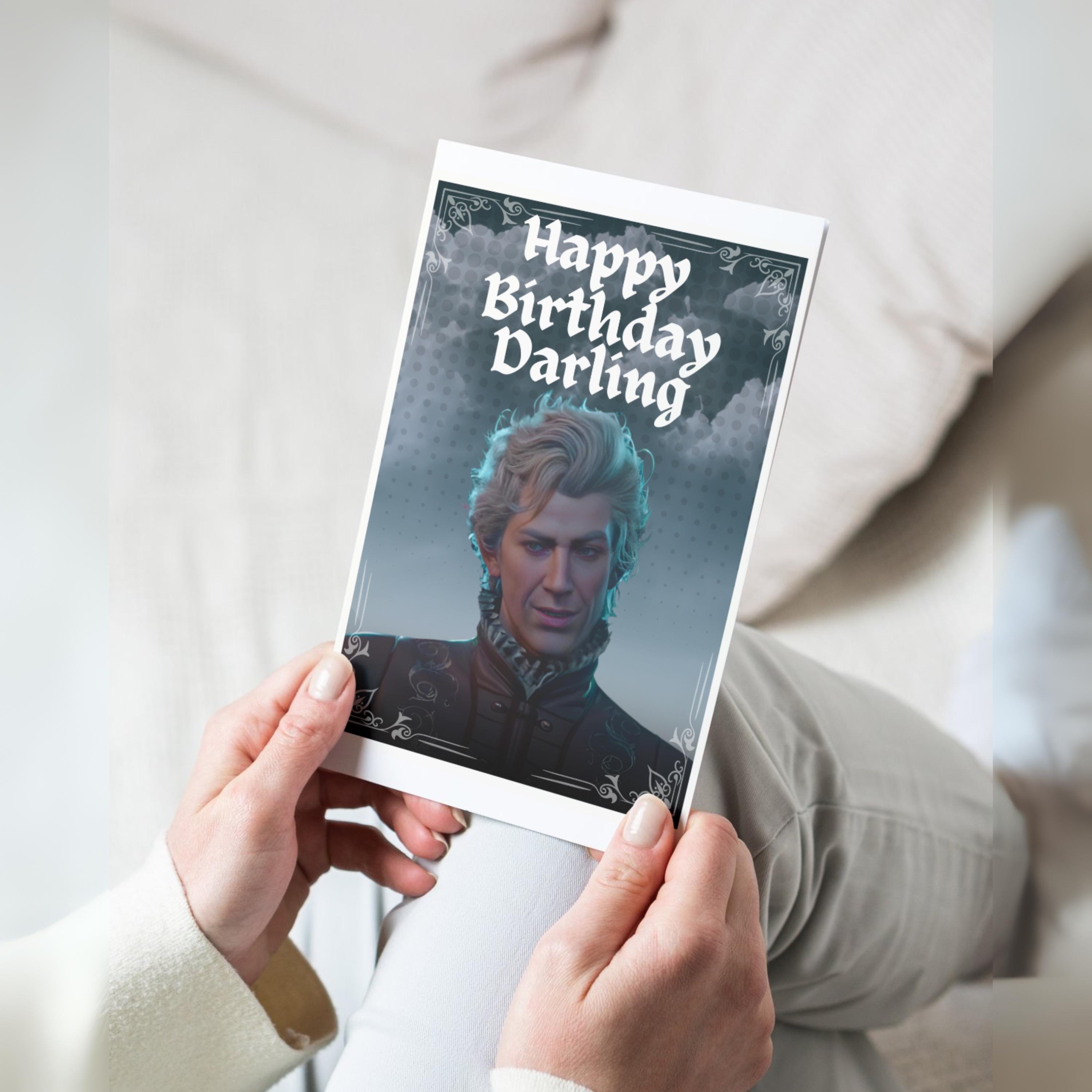 Fan Art, Baldurs Gate, Astarion, Birthday Card, Gaming, Gift, Gamer ...