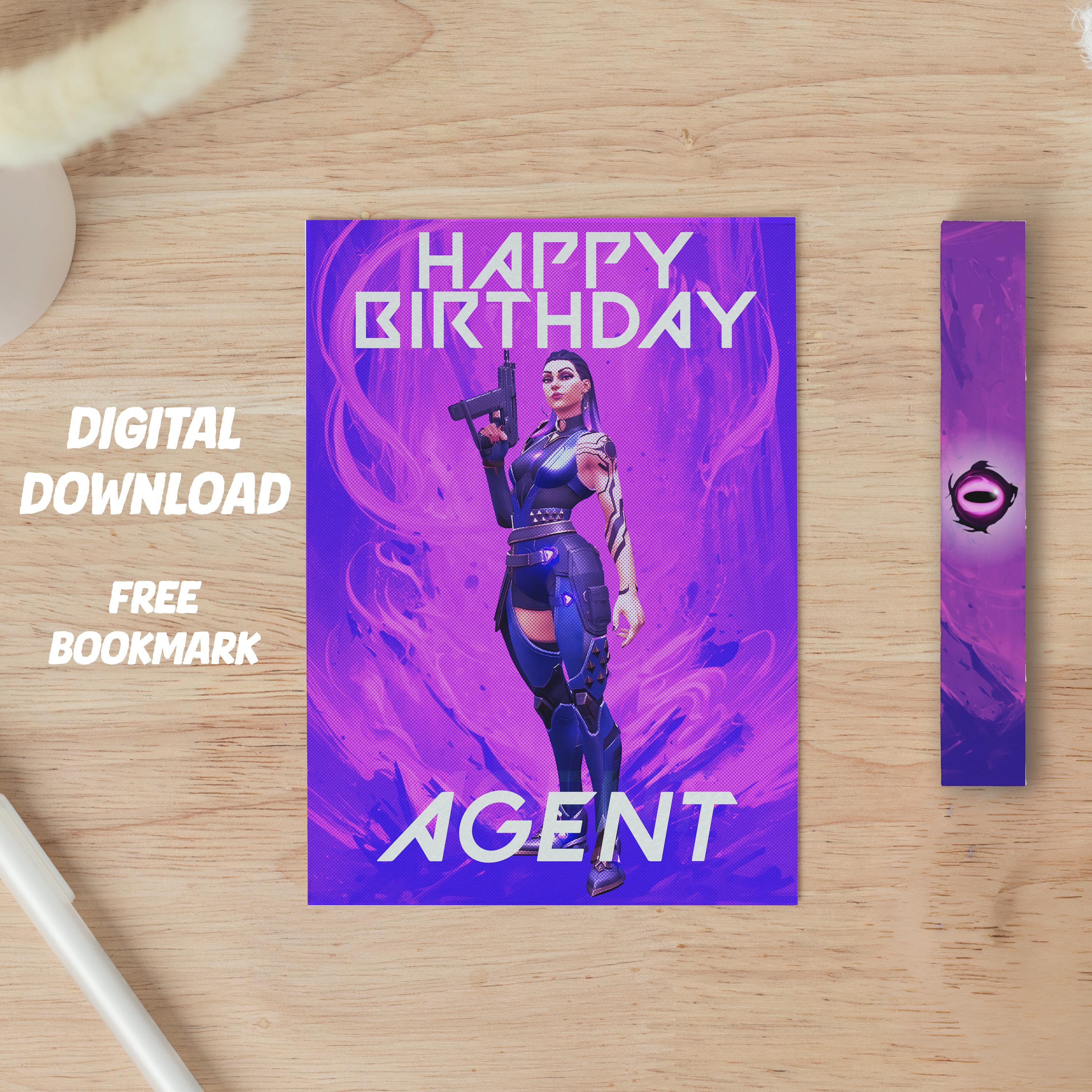 Fan Art, Val, Birthday Card, Gamer, Gift, Cute, Gamer, Streaming ...