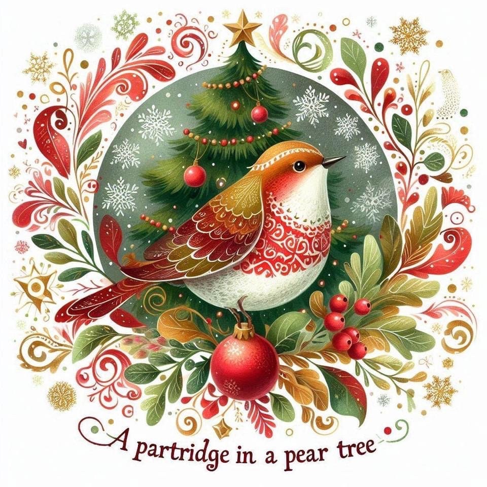 Partridge in a Pear Tree - Etsy