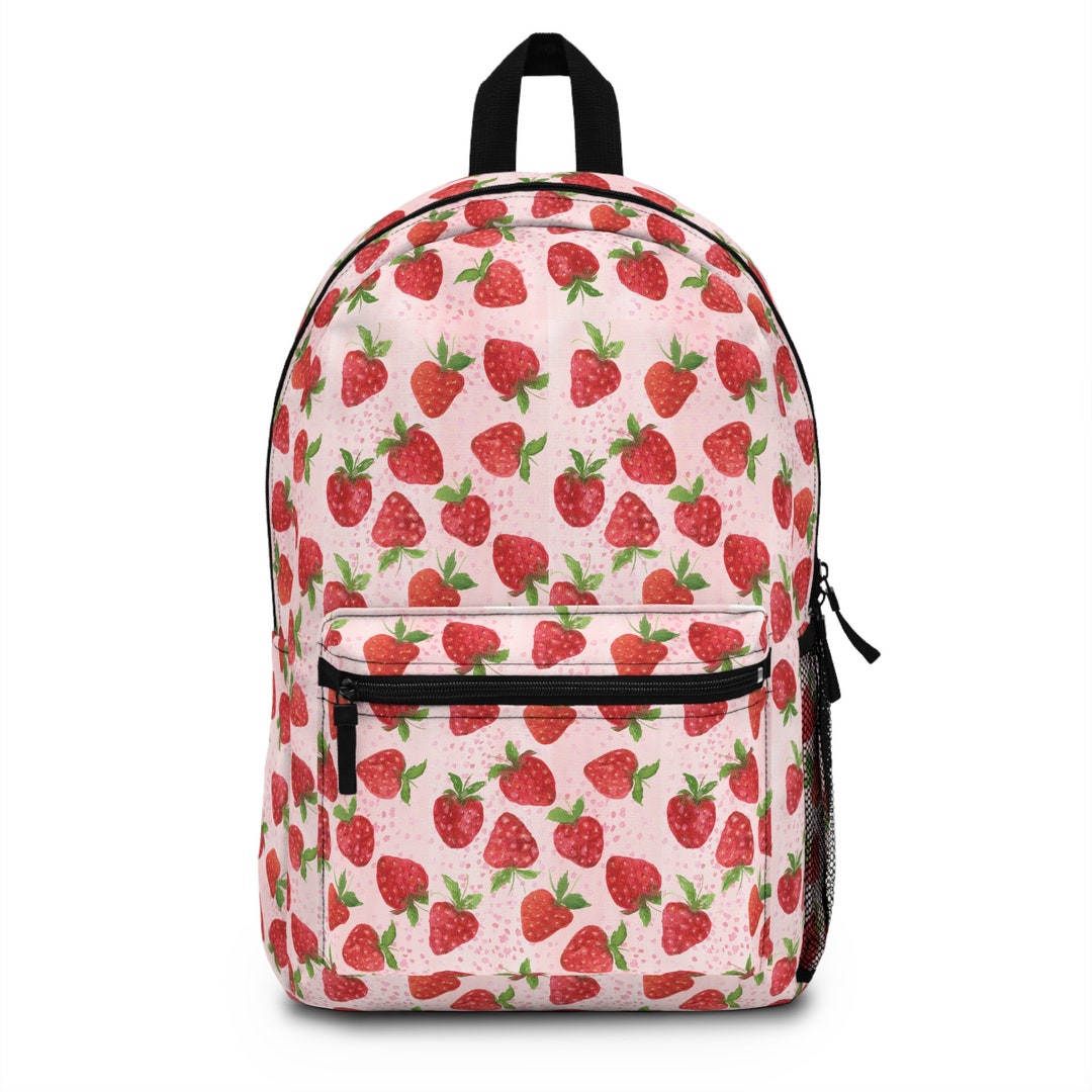 Strawberry Backpack - Etsy