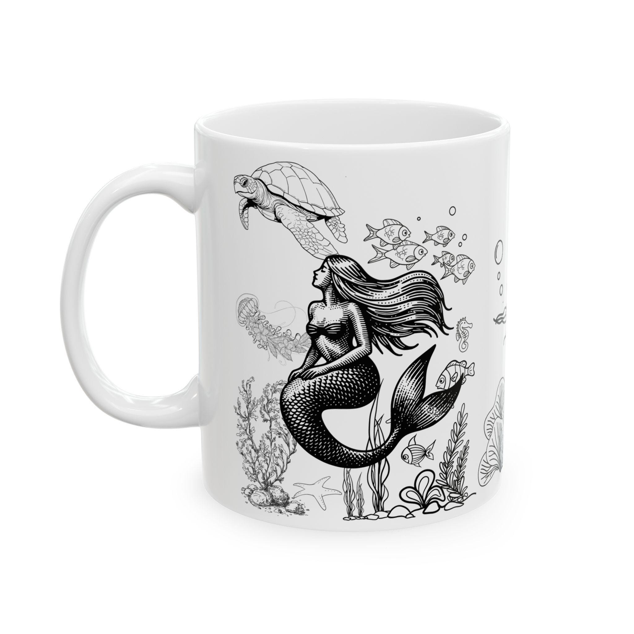Mermaid Ocean Ceramic Mug - Etsy