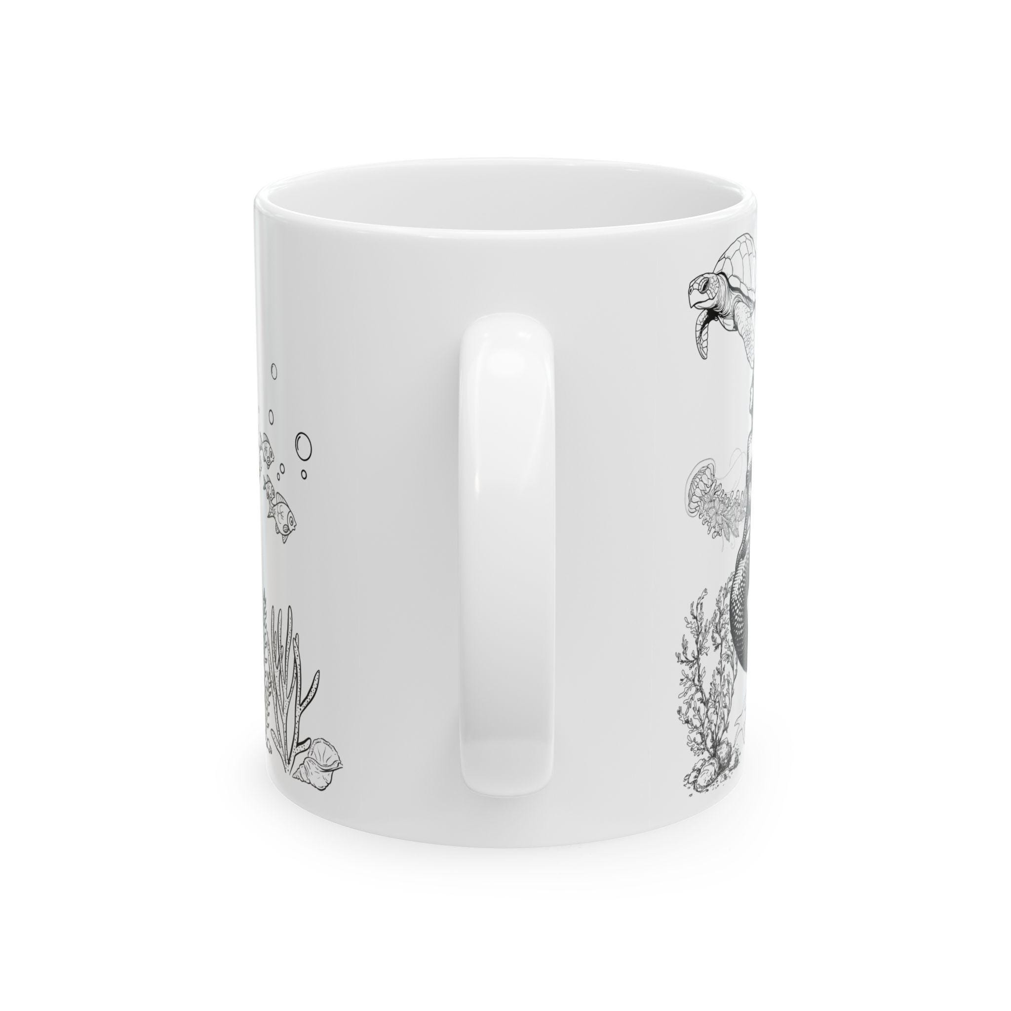Mermaid Ocean Ceramic Mug - Etsy