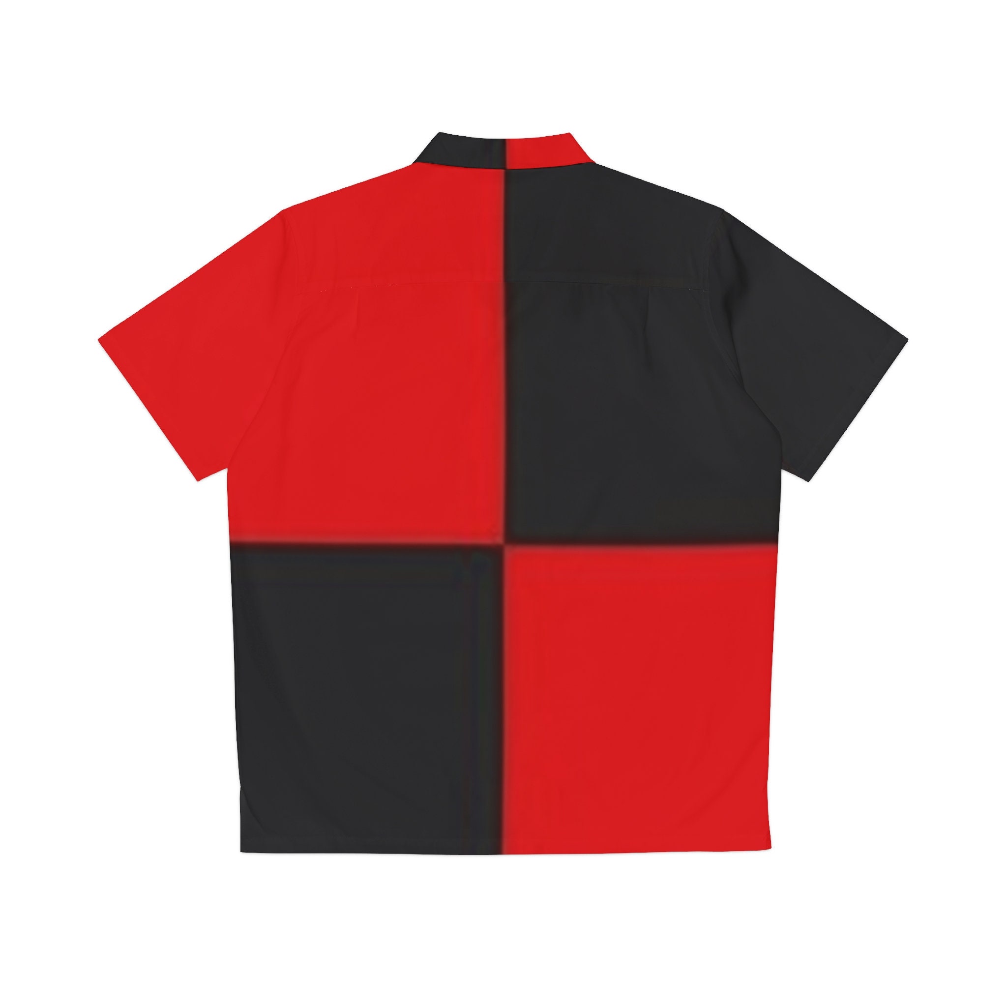Red and Black Checkerboard Men's Hawaiian Shirt (AOP) - Etsy