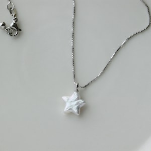 12mm Freshwater Star Pearl Necklace, Natural Star Pearl Pendant ...