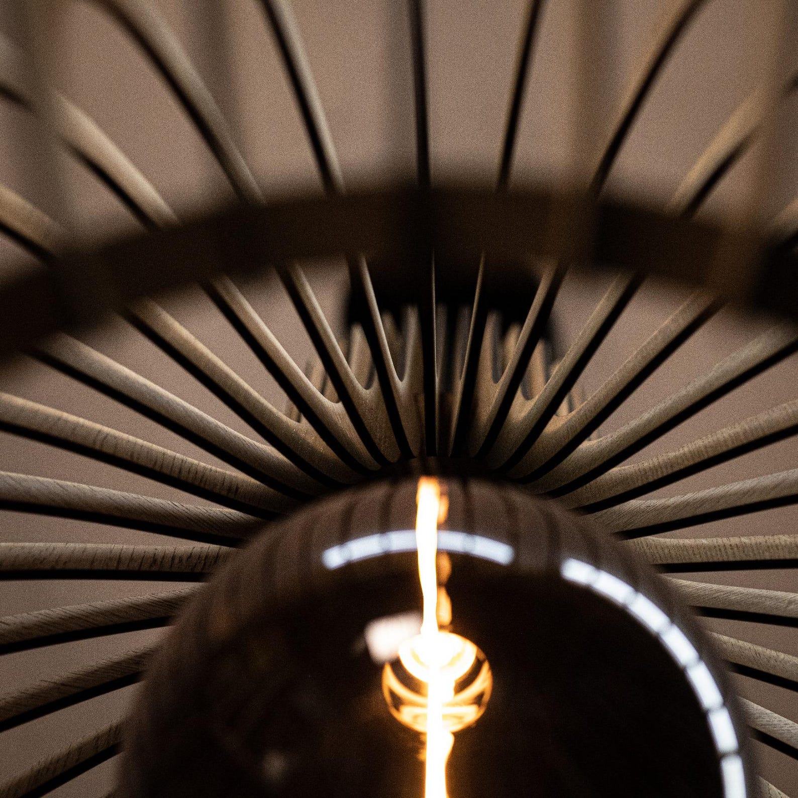 Modern Big Dining Table Luminaire, Natural Oak Wood Lamp, Minimalistic ...