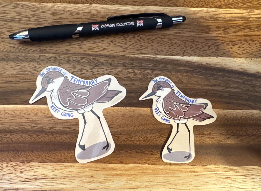 Sandpiper Motivational Sticker | “the Struggle is Temporary – Keep ...