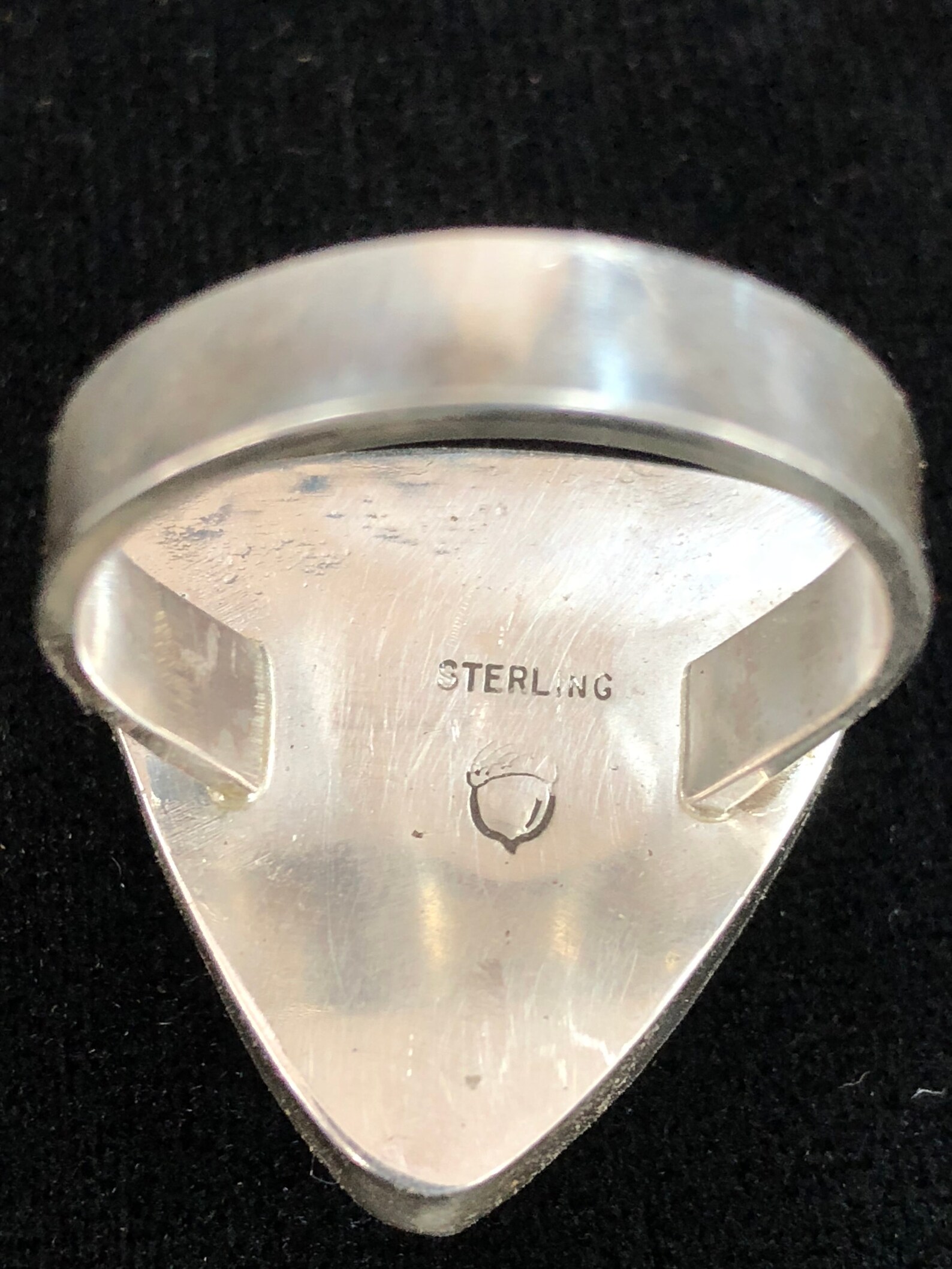 Pinolith Unisex Sterling Silver Statement Ring US Size 10.25-10.5 - Etsy