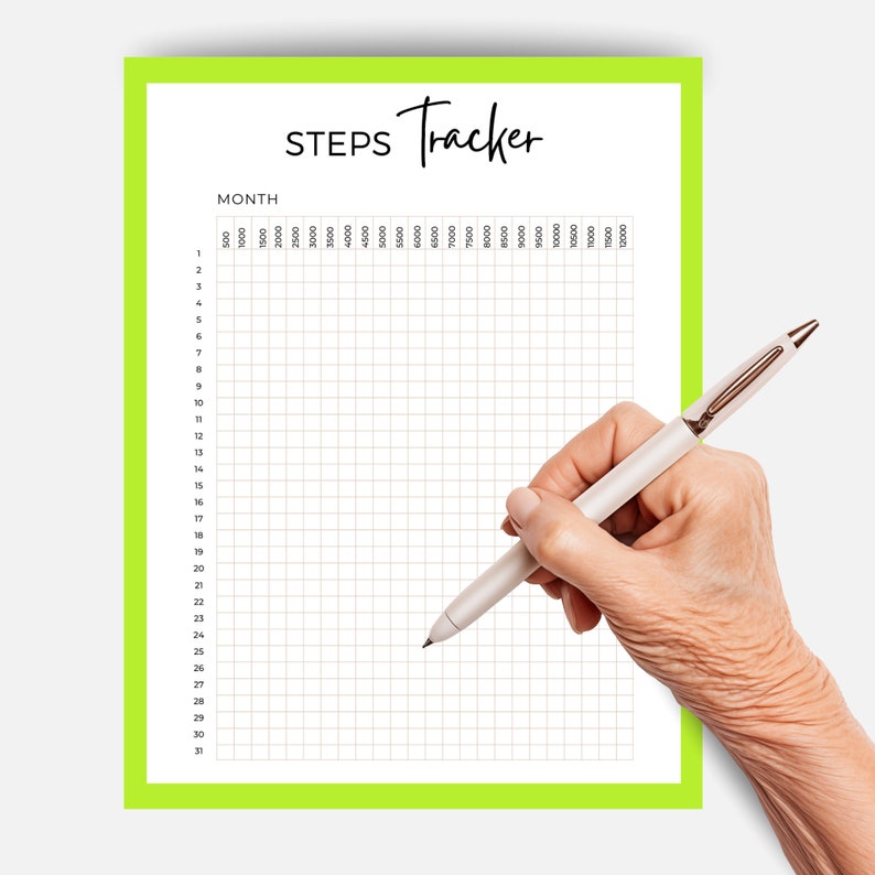Customizable Step Tracker - Etsy