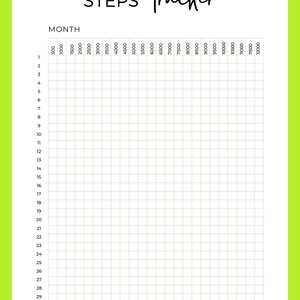 Customizable Step Tracker - Etsy
