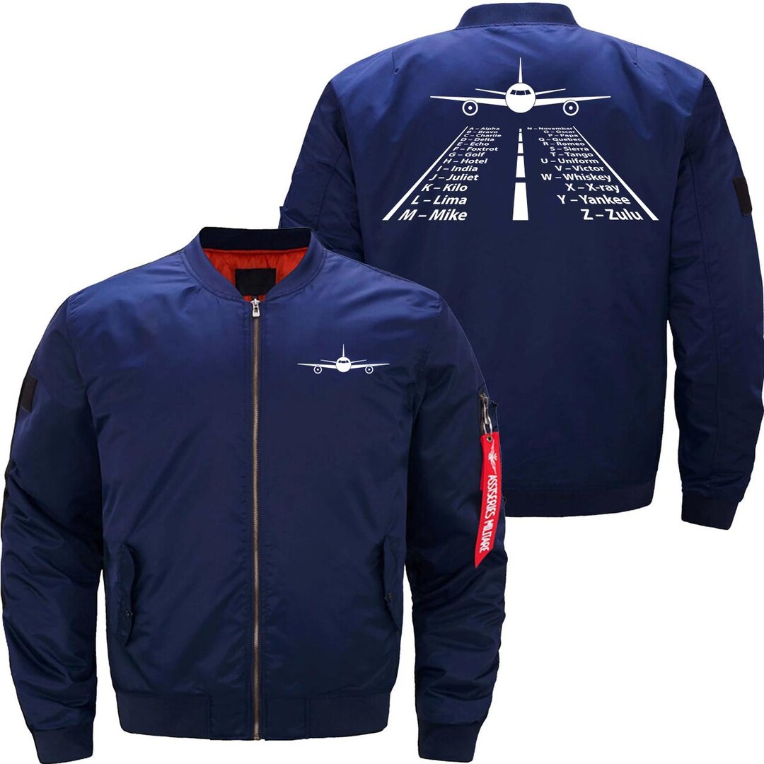 Aviation Alphabet MA-1 Bomber Jacket - Etsy