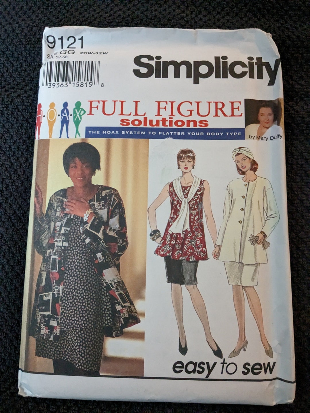 Simplicity Misses Full Figure Solutions Skirt Jacket Pattern 9121 Plus ...