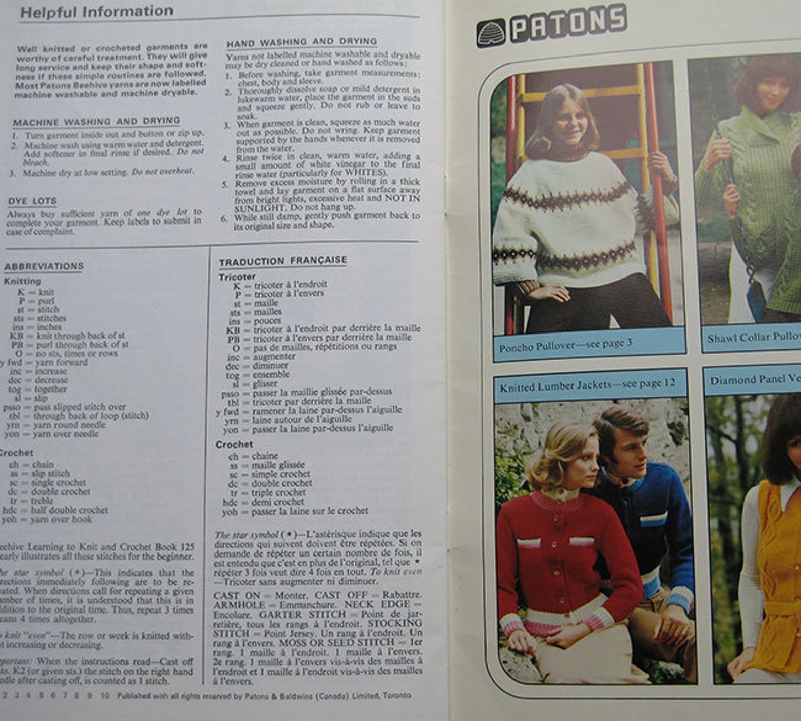 Patons Family Favorites Knitting Book - Etsy