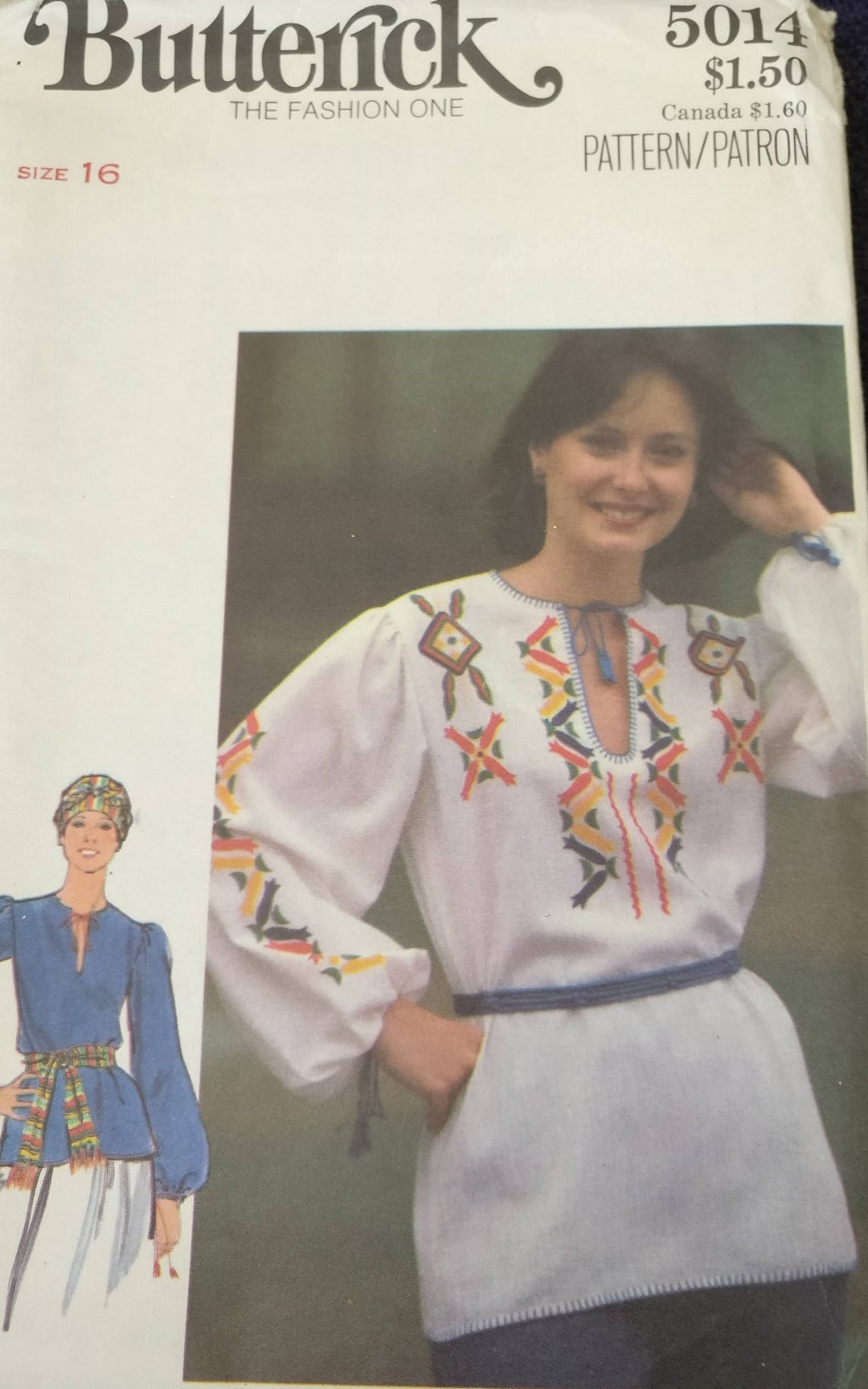 Butterick Misses Blouse Iron on Transfer Pattern 5014 - Etsy