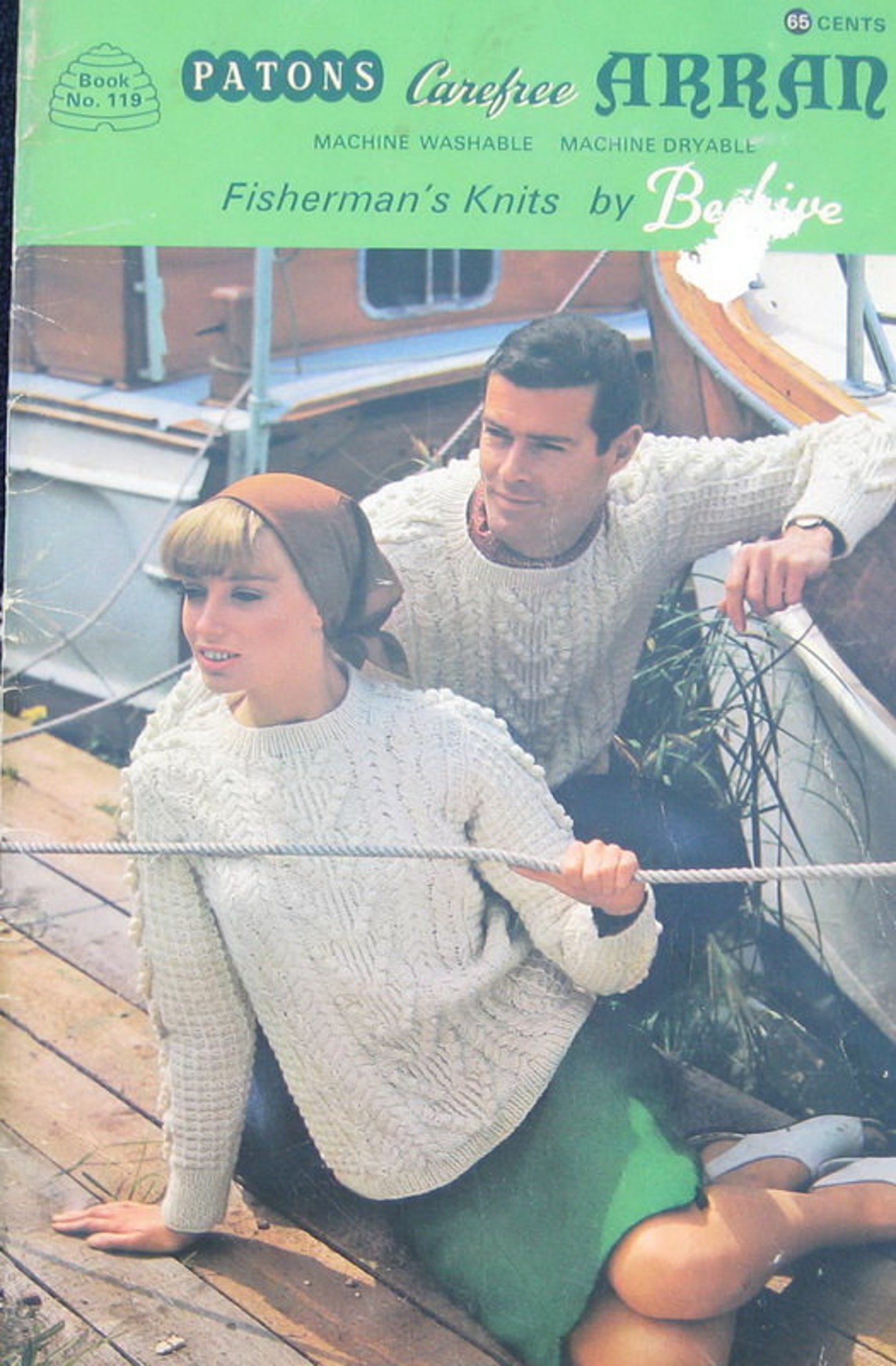 Vintage Patons Aran Fisherman Knitting Pattern Book - Etsy