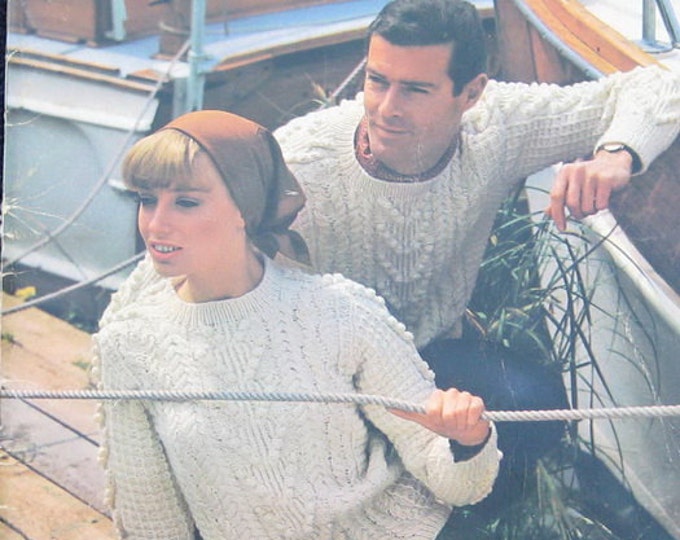 Vintage Patons Aran Fisherman Knitting Pattern Book - Etsy