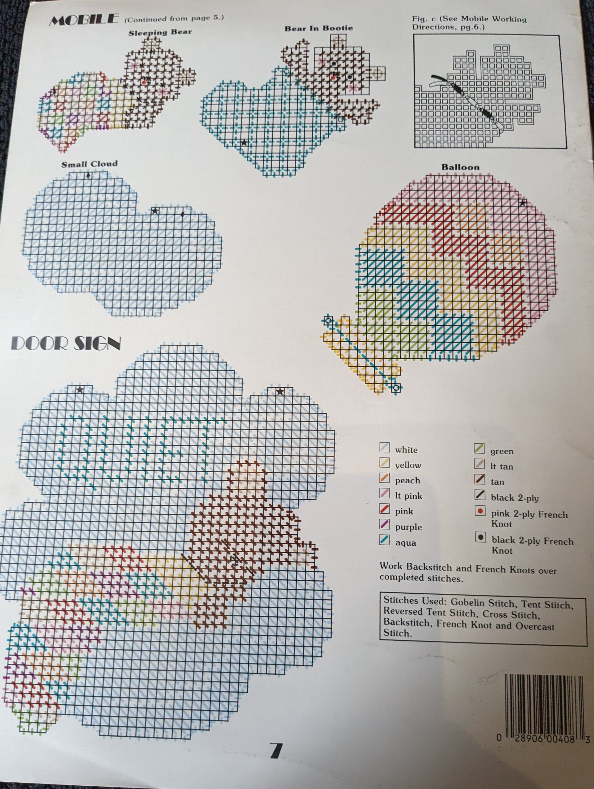 Baby Bears in Plastic Canvas Pattern by Leisure Arts - Etsy