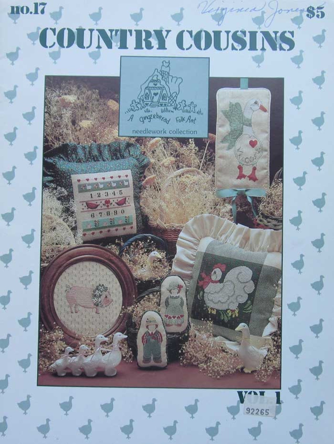 Country Cousins Cross Stitch Pattern Book by Gingerbread Folk - Etsy