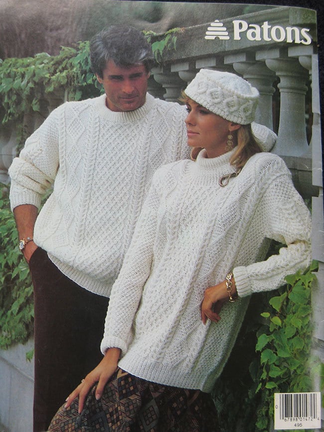Patons Irresistible Arans Knitting Pattern Book - Etsy