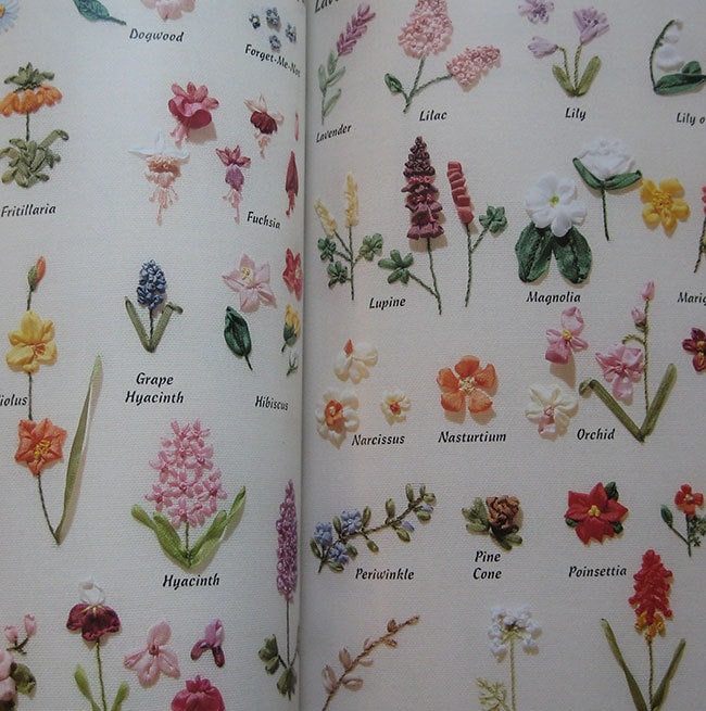 An Encyclopedia Ribbon Embroidery Flowers Book ASON - Etsy