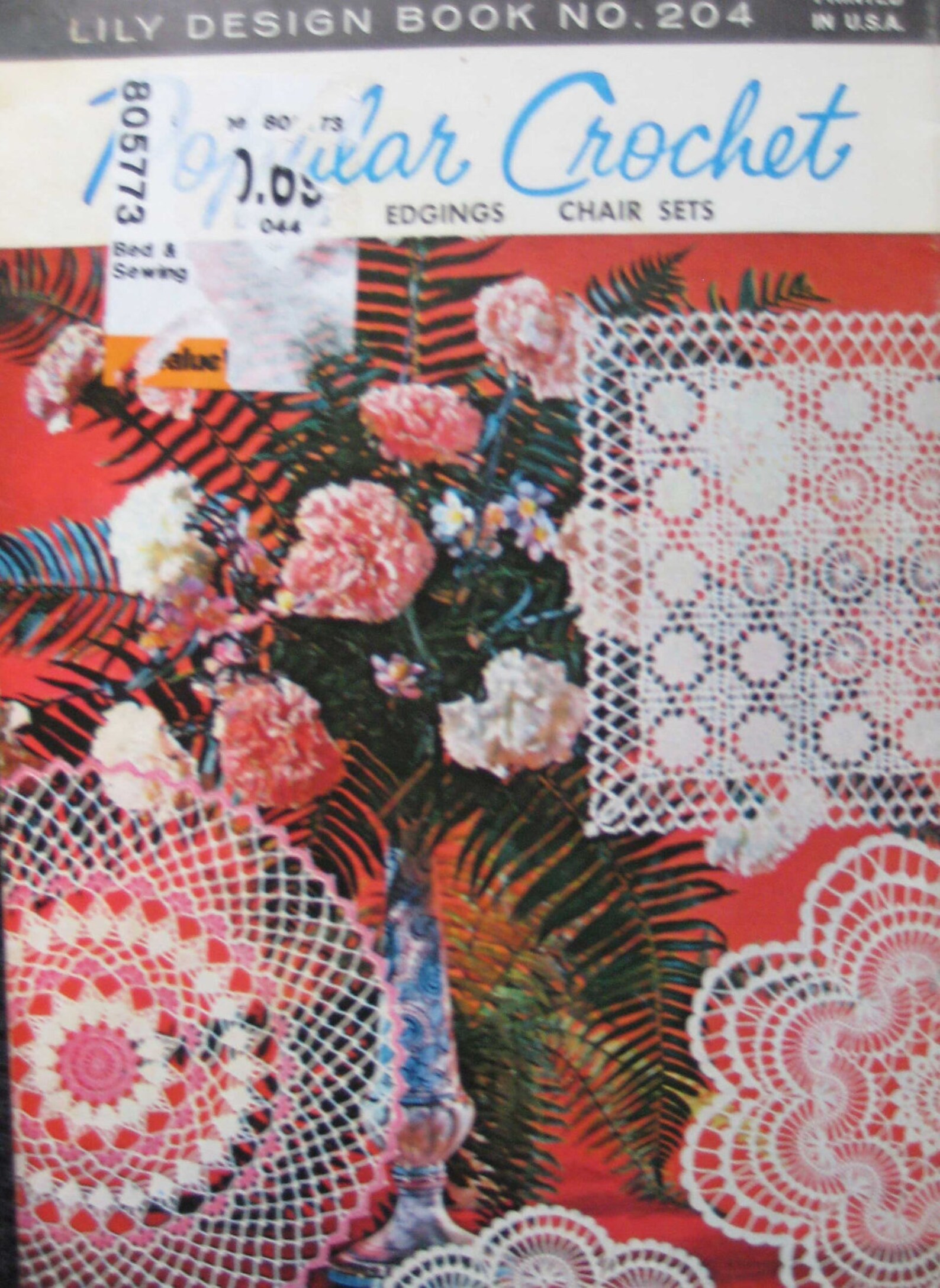 Vintage Popular Crochet Doilies Pattern Book by Lily - Etsy