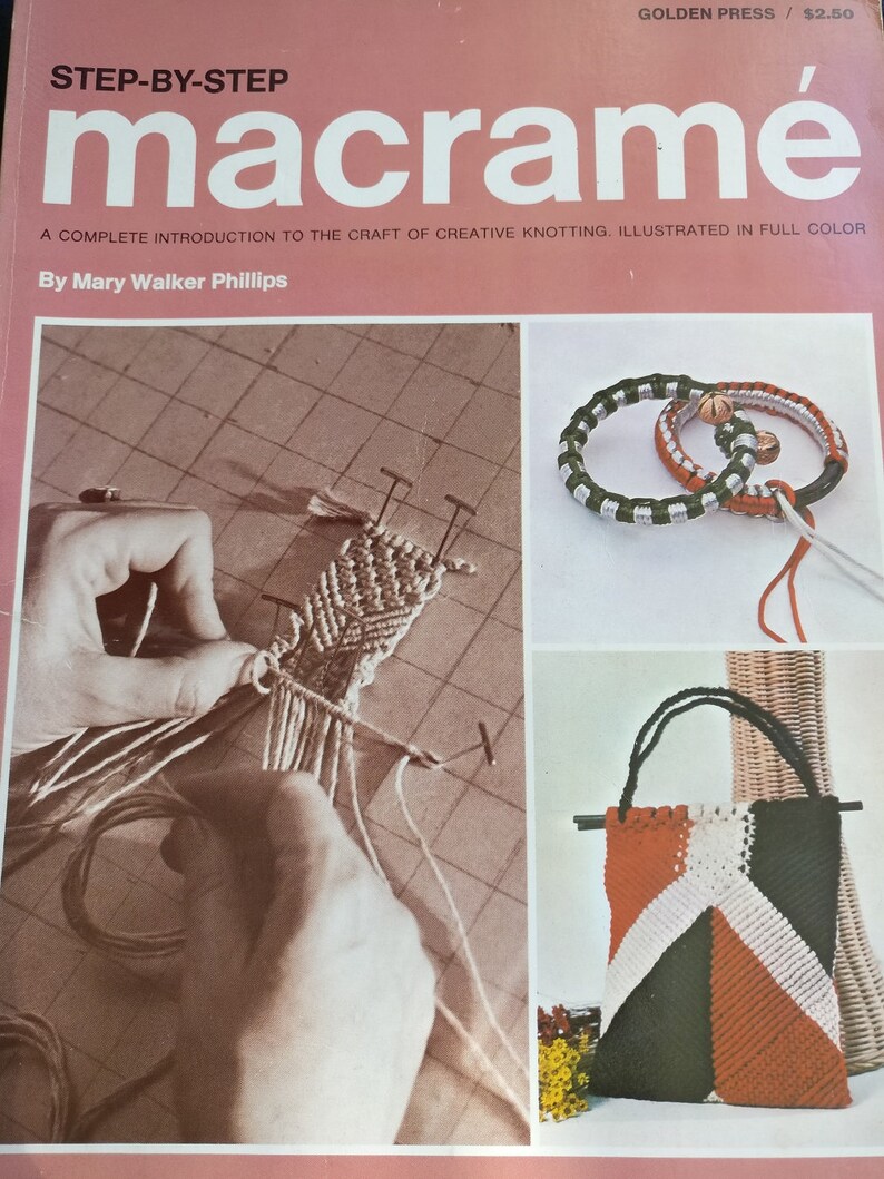 Step by Step Macrame Pattern Book by Golden Press - Etsy Canada