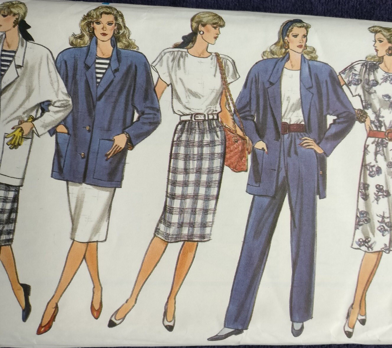 Vogue Misses Jacket Blouse Skirt and Pants Pattern 9857 - Etsy
