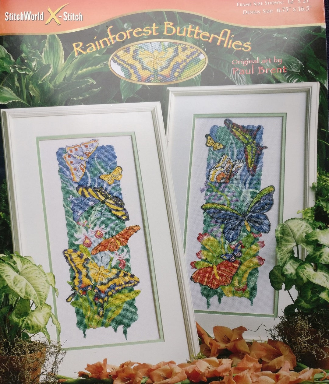Rainforest Butterflies Cross Stitch Pattern by Stitchworld - Etsy