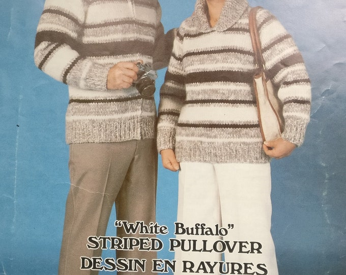 White Buffalo Pattern 16 Cowichan Salish Sweater Knit Cardigan Native ...