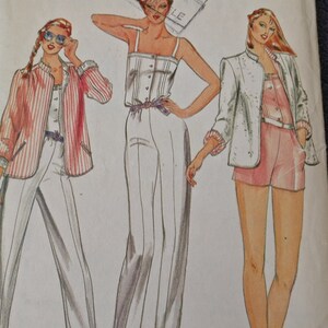 Butterick Misses Jacket and Jumpsuit Pattern 3705 | Etsy