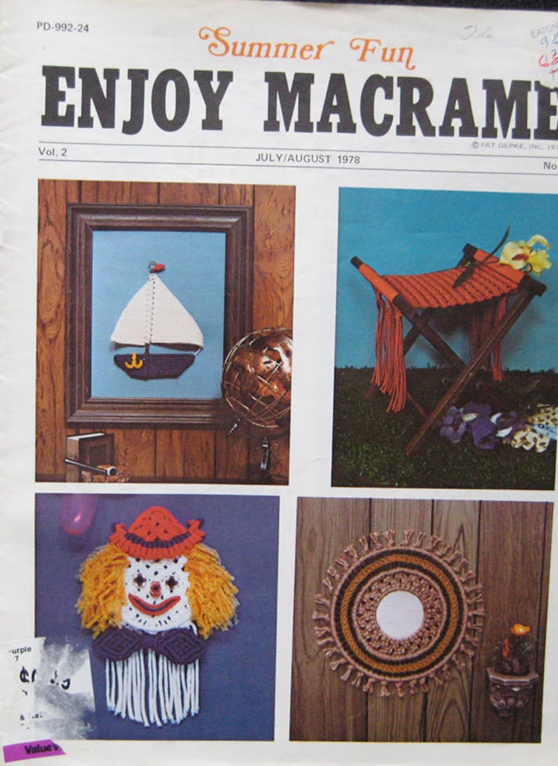 Enjoy Macrame Magazine - Etsy