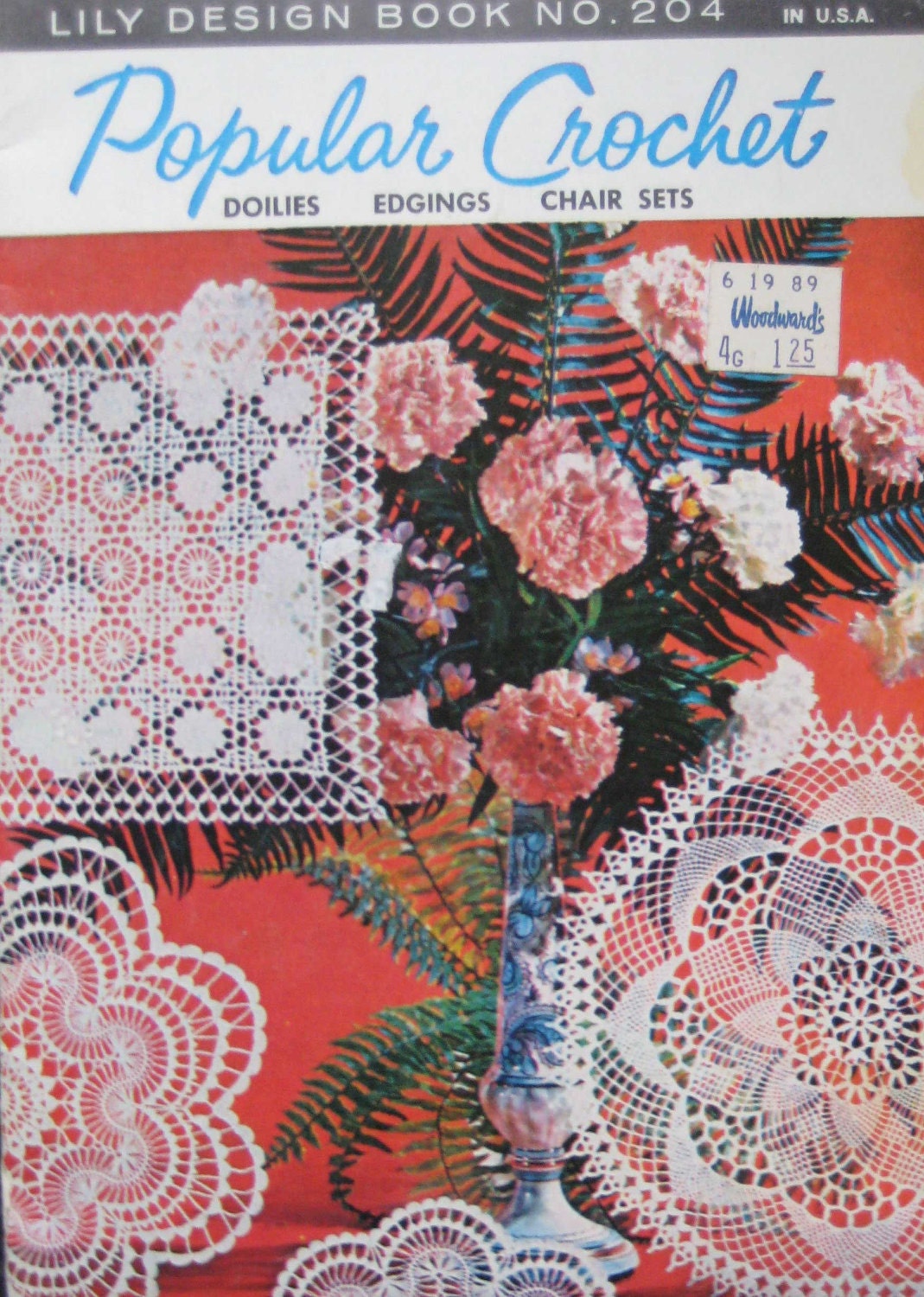 Vintage Popular Crochet Doilies Pattern Book by Lily - Etsy