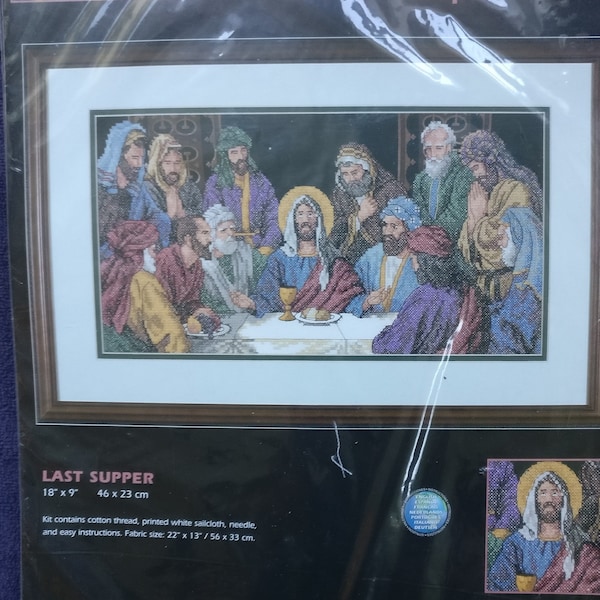 Last Supper Cross Stitch - Etsy