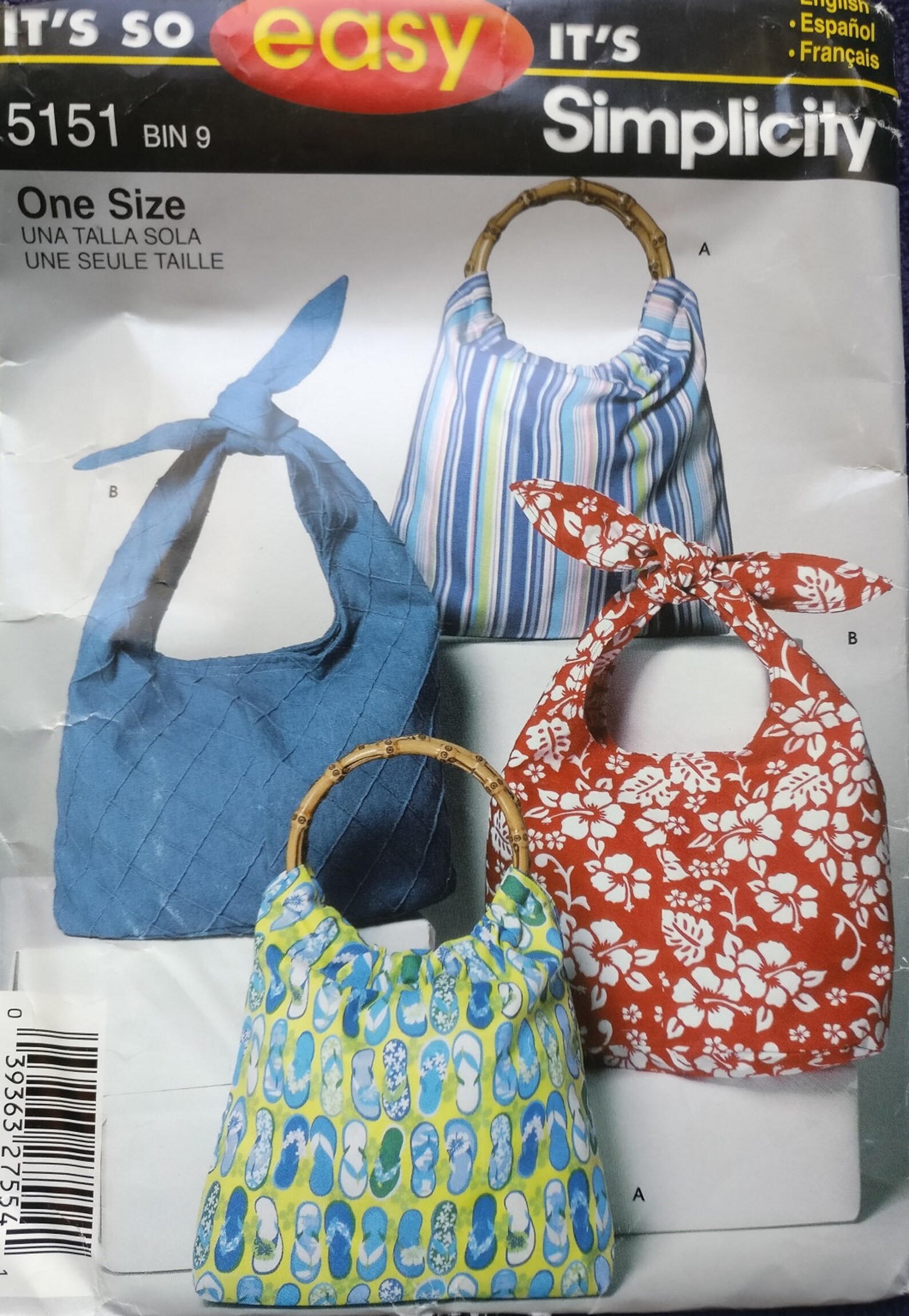 Simplicity Bag Pattern 5151 - Etsy