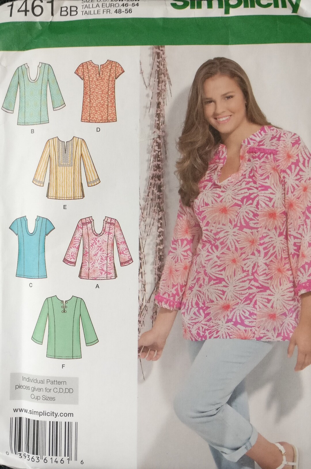 Simplicity Misses Tunic Top Pattern 1461 Plus Size - Etsy