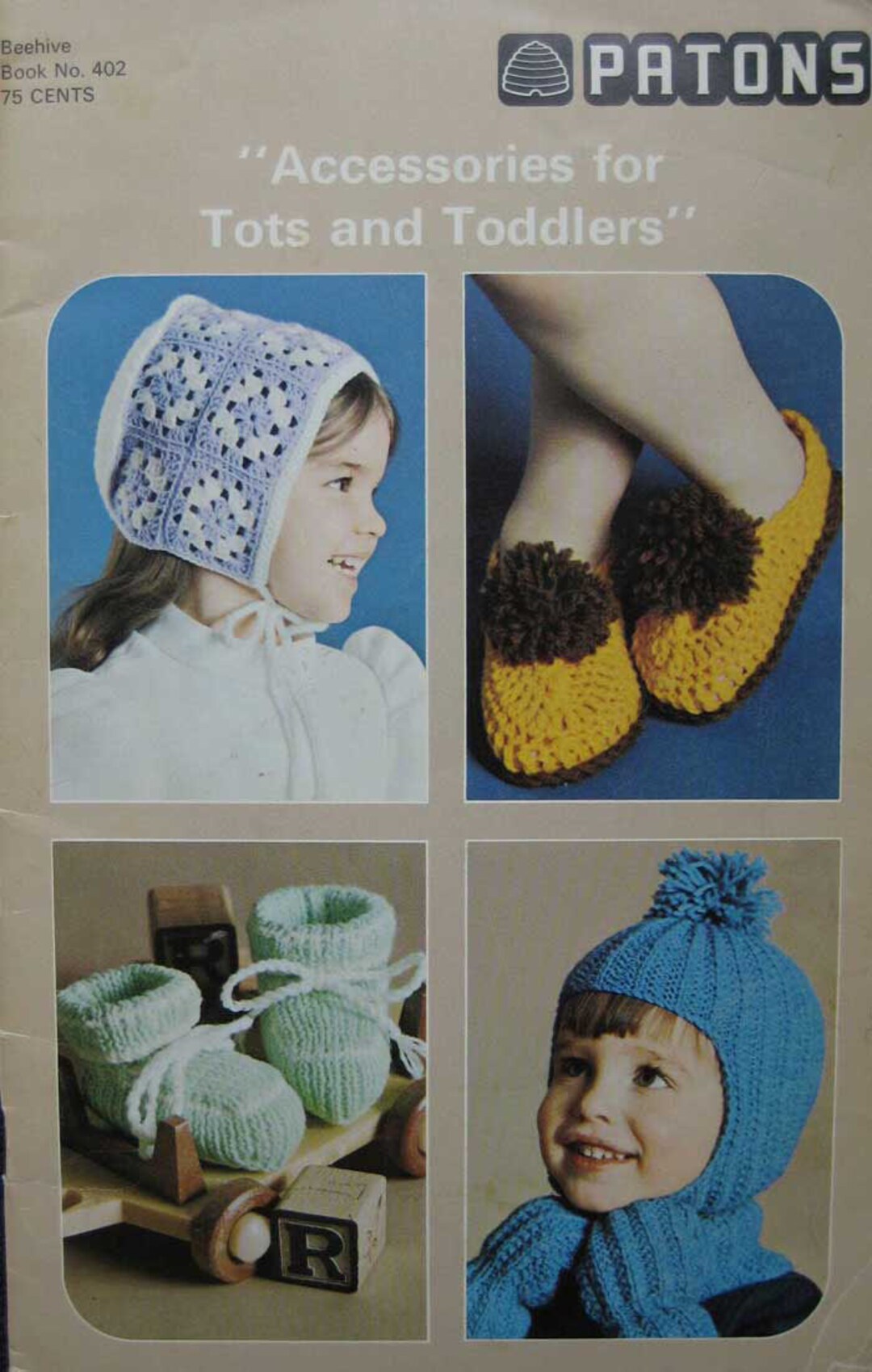 Patons Accessories for Tots and Toddlers Knitting Crochet Book - Etsy
