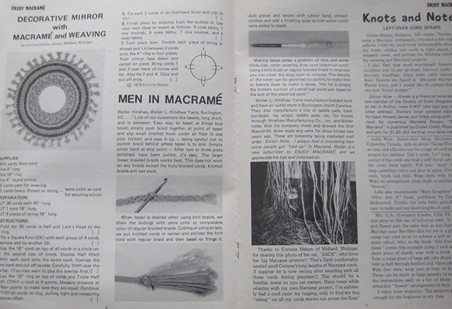 Enjoy Macrame Magazine - Etsy