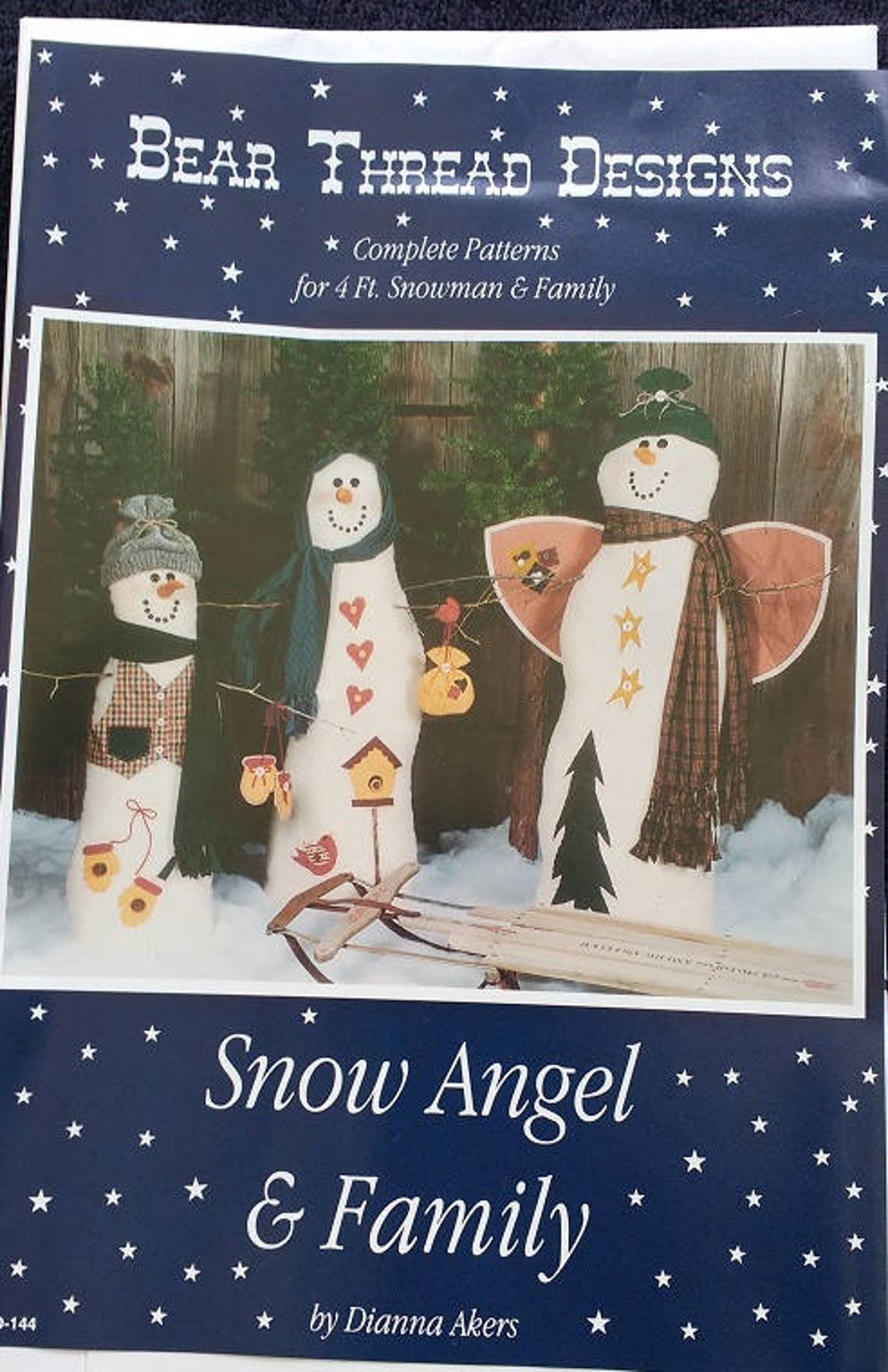 Snow Angel Family Pattern by Bear Thread Designs - Etsy