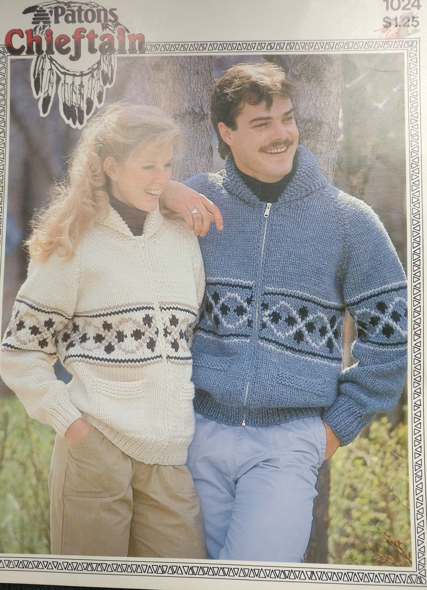 Patons Chieftain Sweater Pattern - Etsy