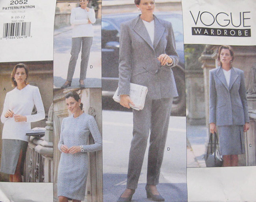 Vogue Misses Wardrobe Pattern 2052 - Etsy